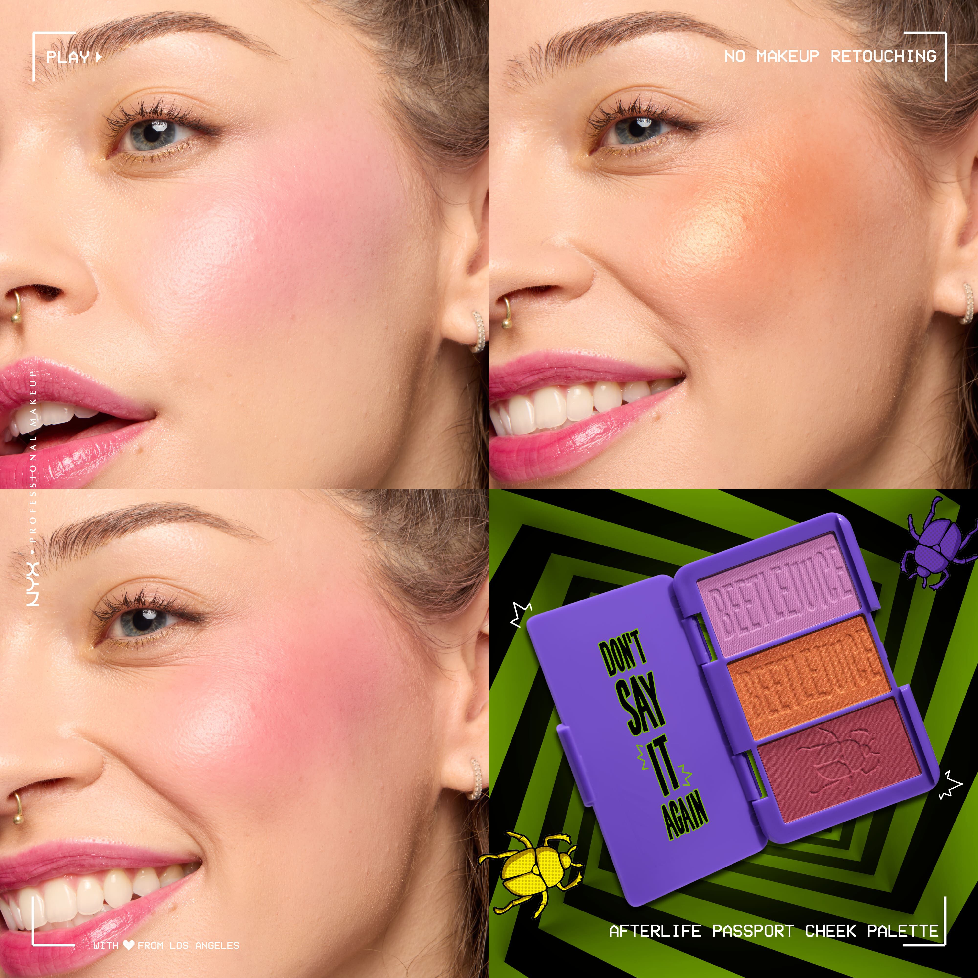 BEETLEJUICE AFTERLIFE PASSPORT CHEEK PALETTE - NYX PROFESSIONAL MAKEUP