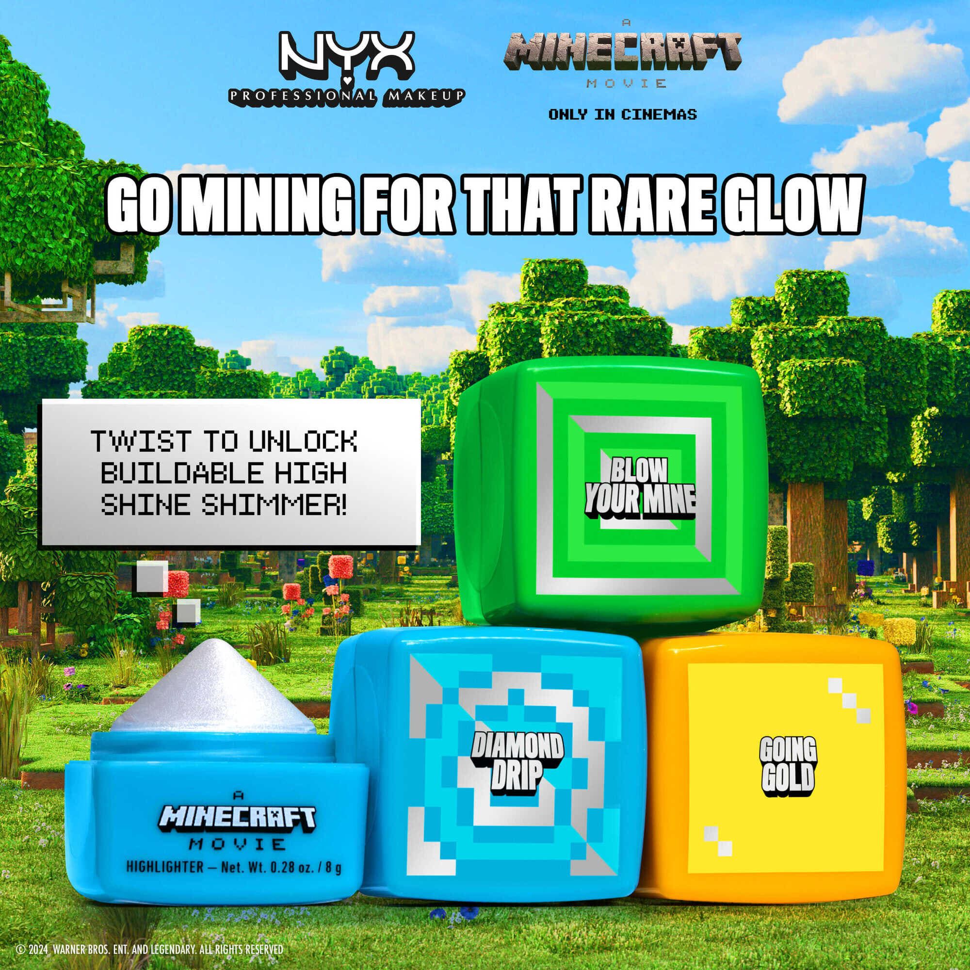 A MINECRAFT MOVIE Rare Highlight Balms | NYX PROFESSIONAL MAKEUP