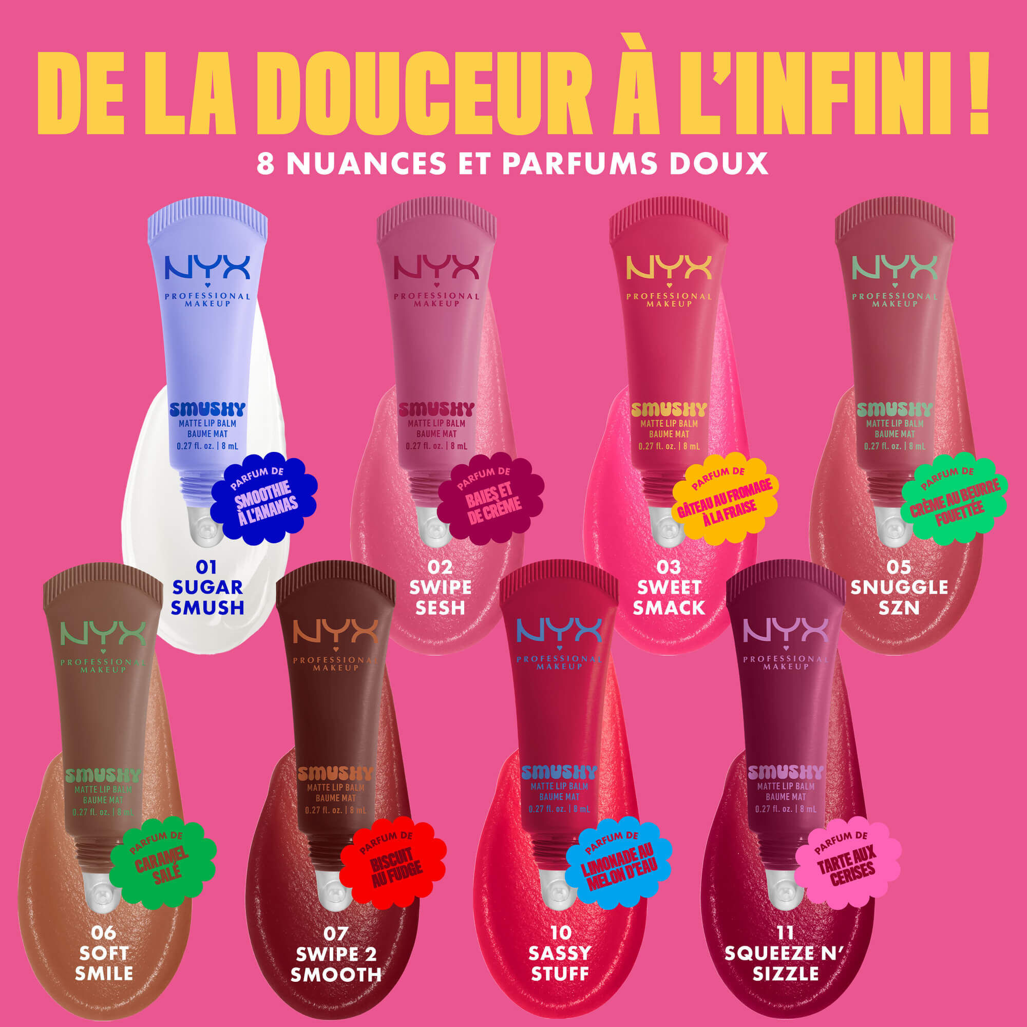 Baume à lèvres mat Smushy - Nyx Professional Makeup